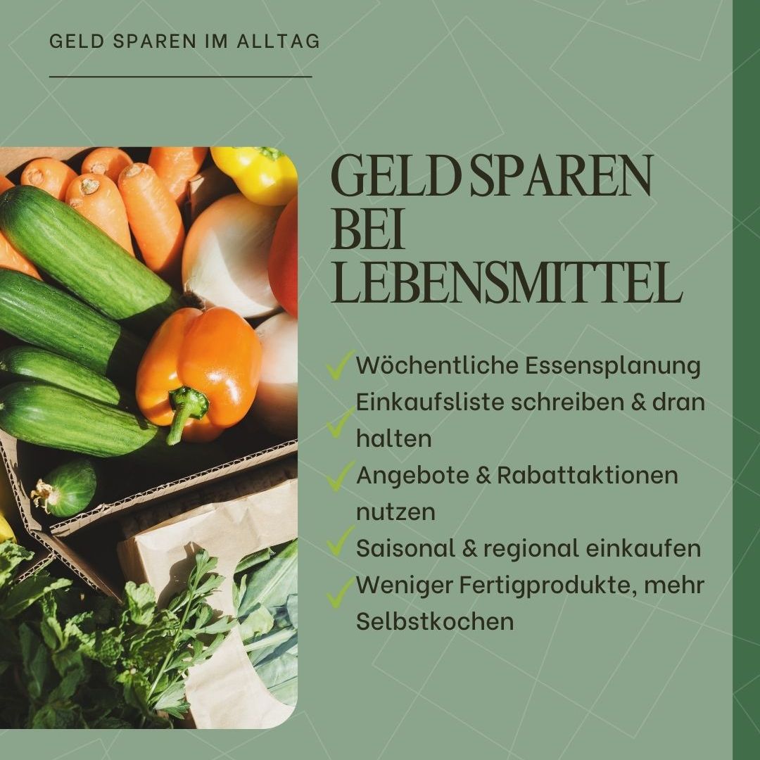 Geld sparen im Alltag — Nachhaltig4future
